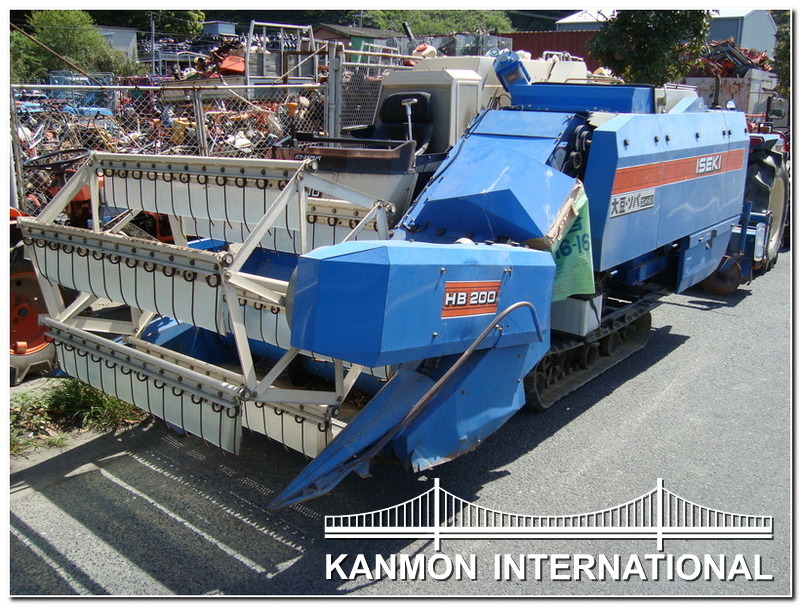 UsedJapaneseTractors.jp : Iseki HB200 rice combine harvester